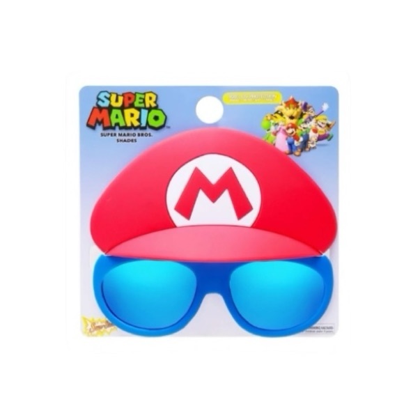 SunStaches | Accessories | Super Mario Blue Lens Licensed Sunglasses ...